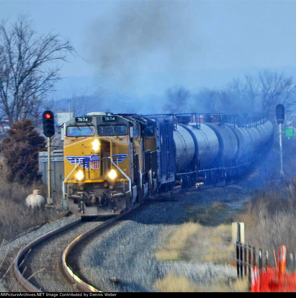 UP 7674, CP's River Sub.